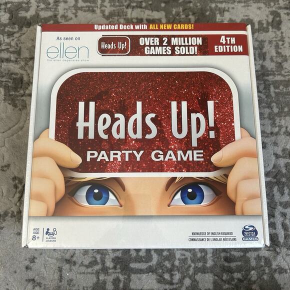 GAME | Toys | Heads Up Party Game 4th Edition Word And Name Guessing ...